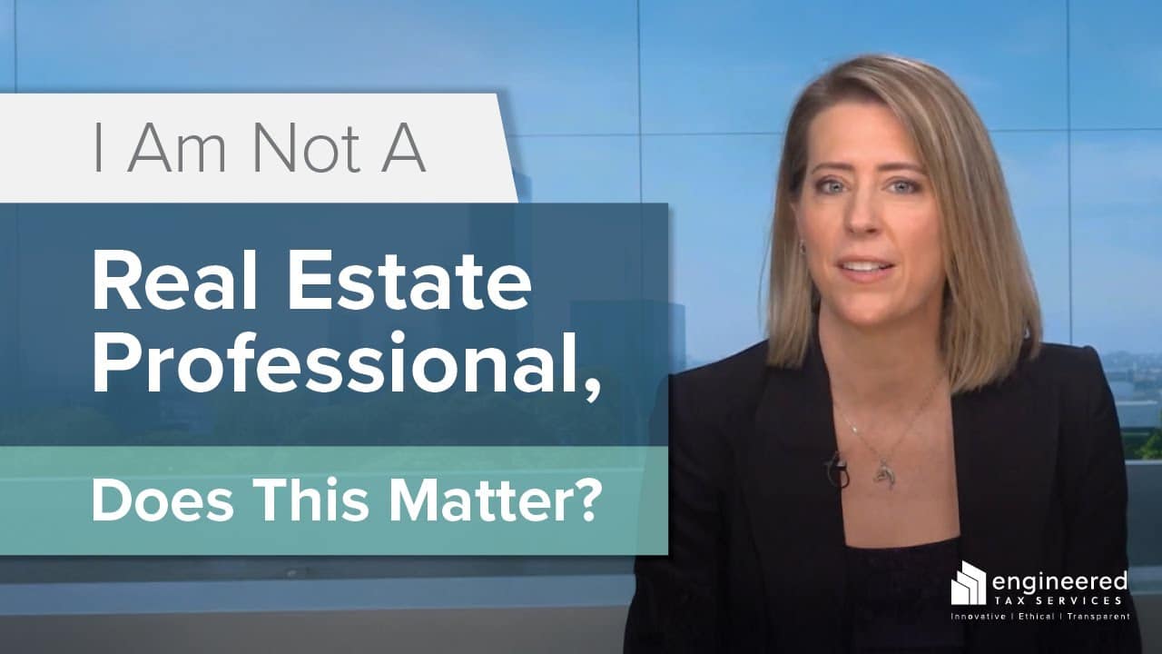 Non-Real Estate Professional: Use Cost Segregation Losses?